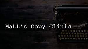 Matt Trainer - Matt's Copy Clinic - Supporting Your Learning and ...