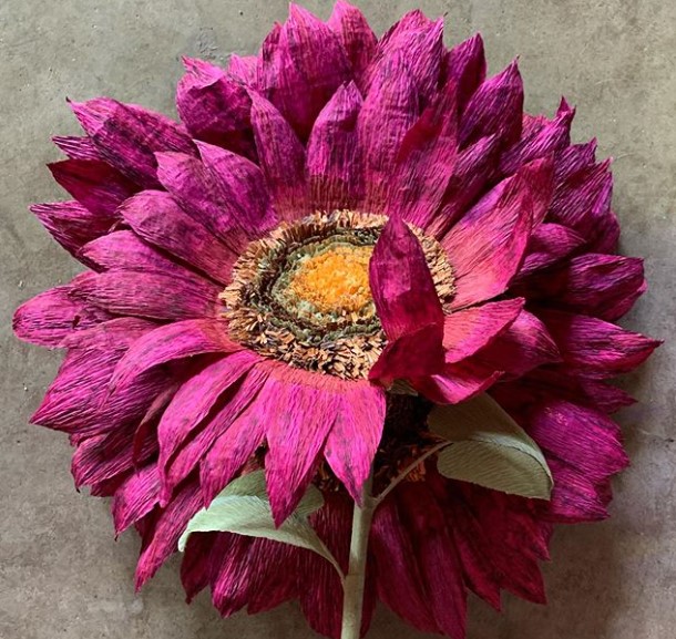 Amity Katharine Libby - Oversized Paper Sunflower - Supporting Your Learning and Development