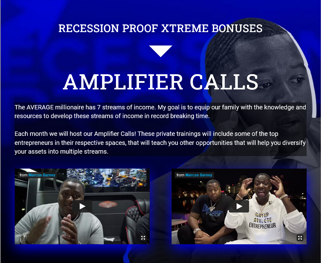 Marcus Barney - Recession Proof Xtreme 2022 - Supporting Your Learning ...