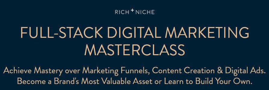 Rich+Niche – Full Stack Marketing Funnels - Supporting Your Learning and Development
