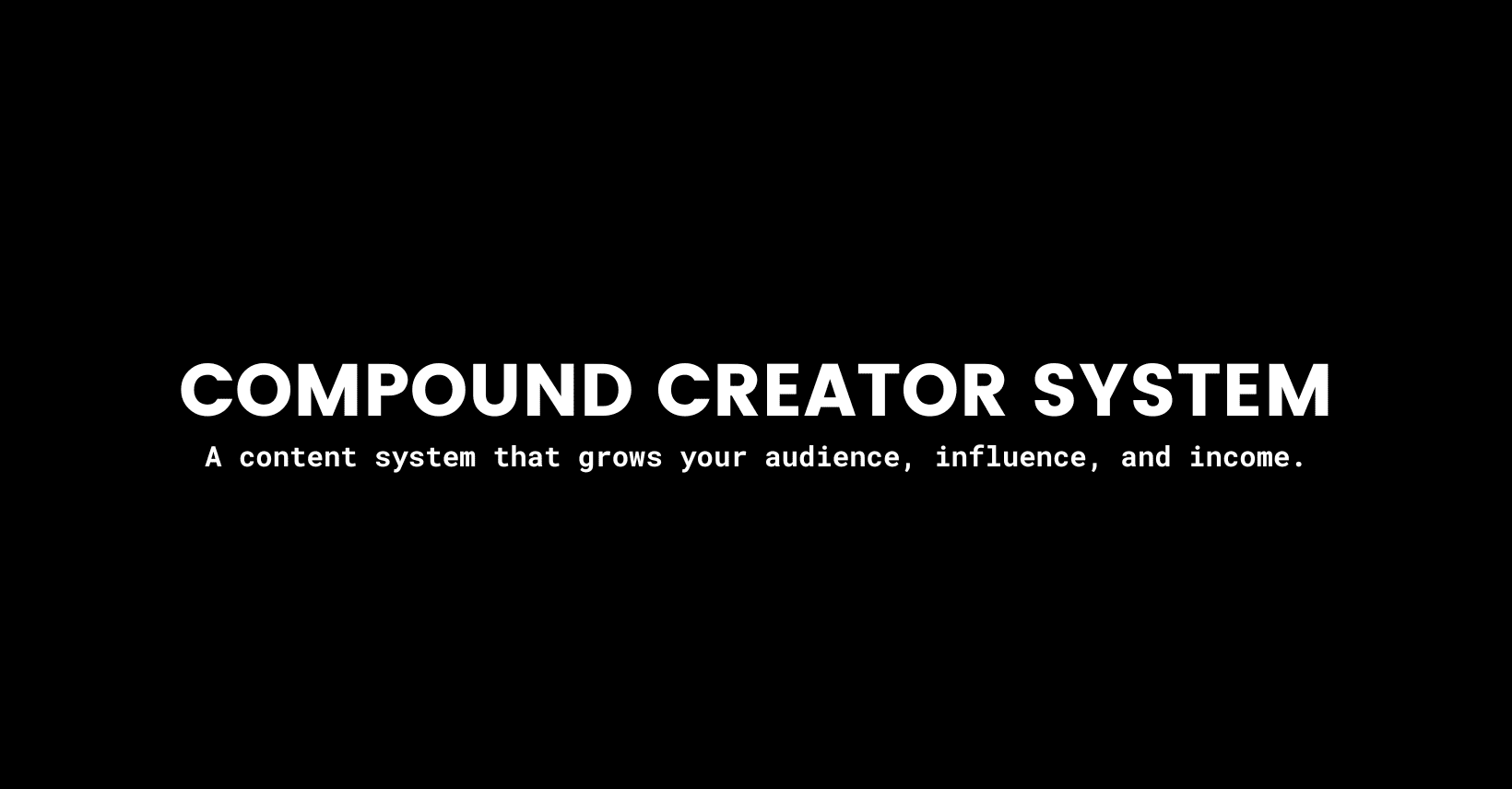 Sean Anthony – The Compound Creator System + Bonus - Supporting Your ...