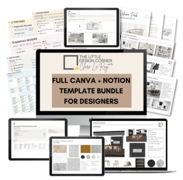 Clare Le Roy - The Complete Canva and Notion Template Bundle for Designers - Supporting Your ...