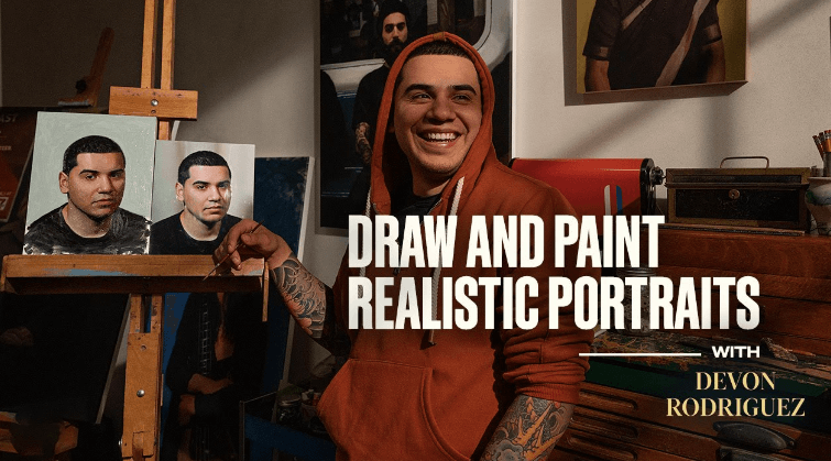 Devon Rodriguez - Masterclass - Draw and Paint Realistic Portraits ...
