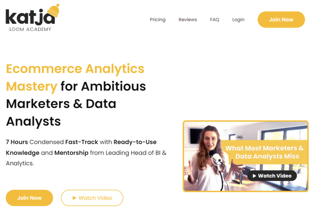 Katja Loom Academy - Ecommerce Analytics Mastery - Supporting Your Learning and Development