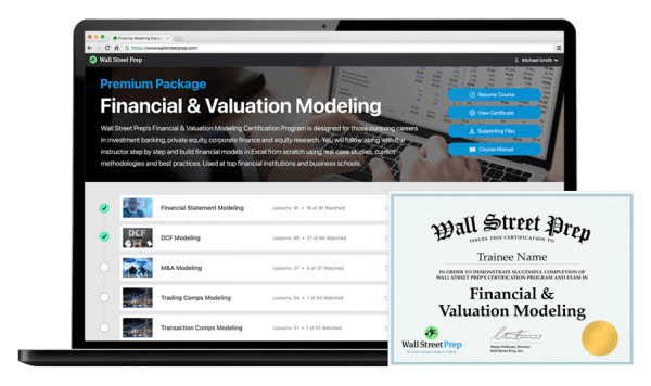Wall Street Prep - Financial And Valuation Modeling Training Program ...